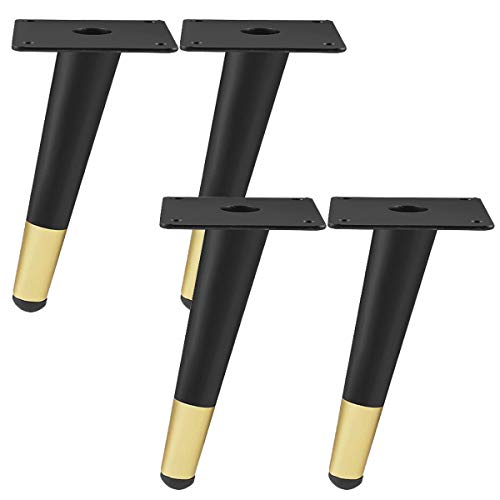 10 inch Metal Furniture Legs, Btowin 4Pcs Mid Century Modern Round ...