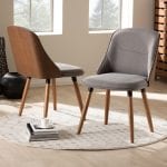 Arsanio Molded Wood Upholstered Dining Chairs (Set of 2) - Mid Decco