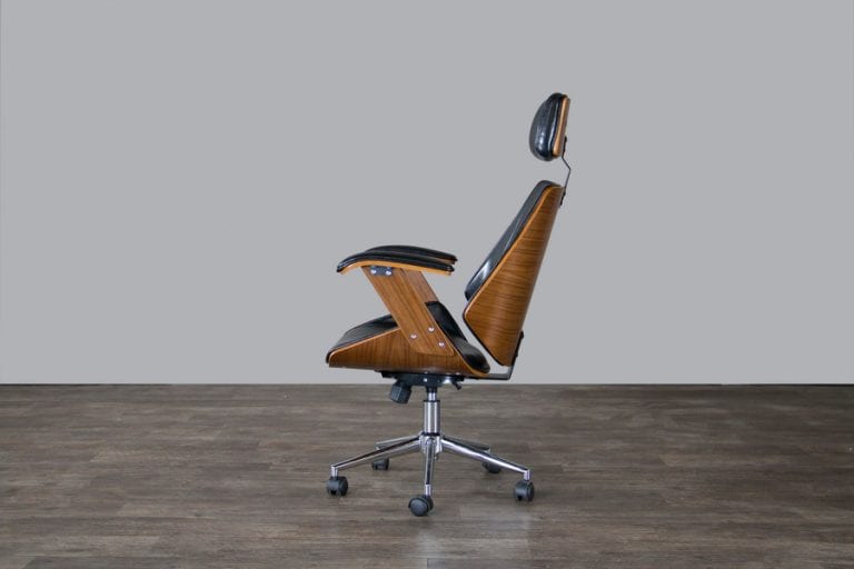 Hamilton Modern Office Chair - Bent Plywood Design - Mid Decco