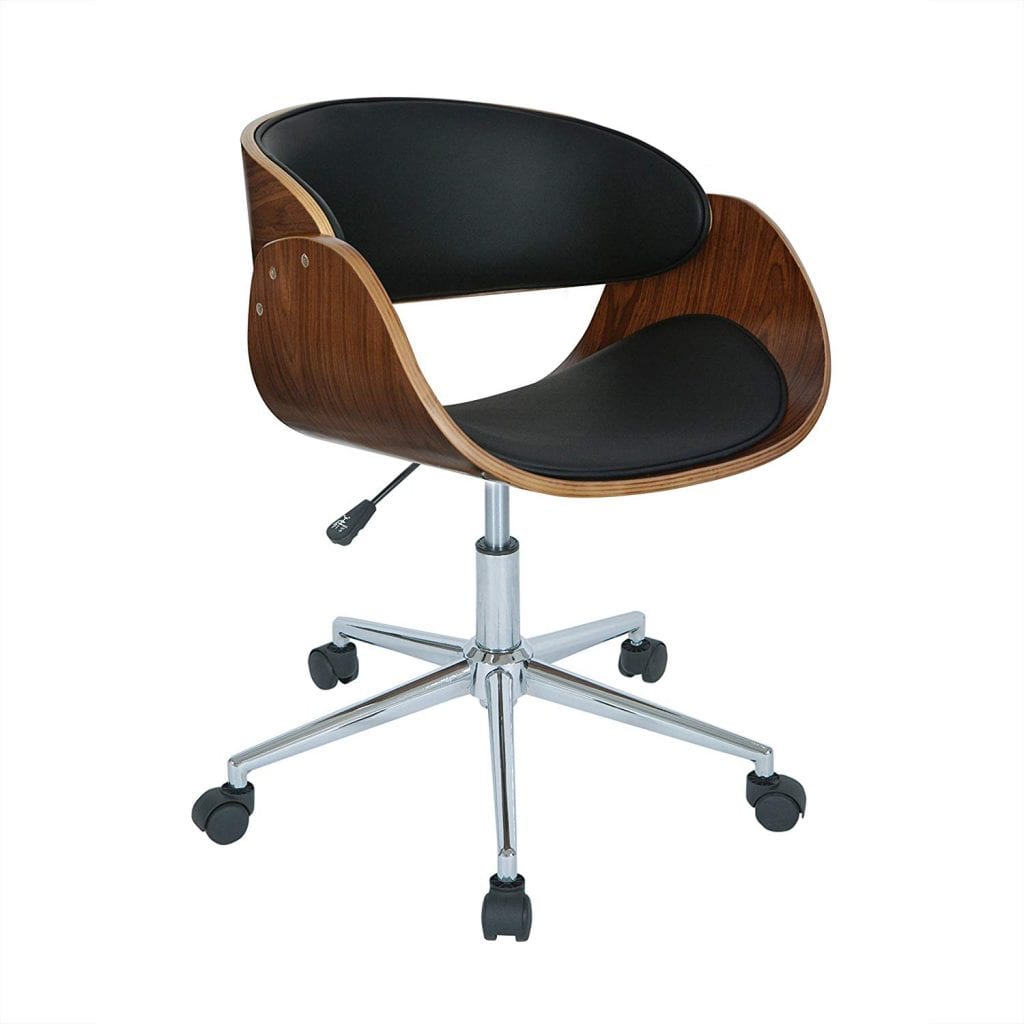 Hamilton Modern Office Chair - Bent Plywood Design - Mid Decco