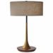 Rivet Mid Century Modern Curved Brass Table Desk Lamp Mid Decco